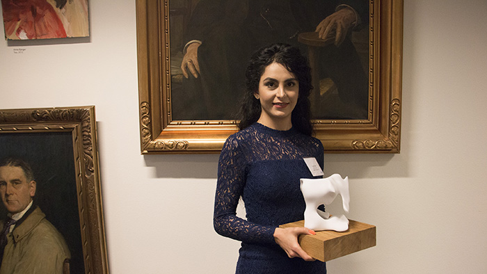Sara Shafiee wins the Alexander Foss MADE Award 2017 - DTU